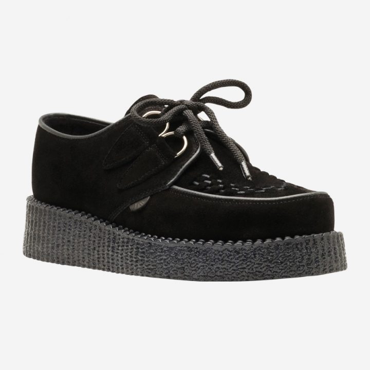Creepers Wulfrun en suede Noir - Underground Shoes