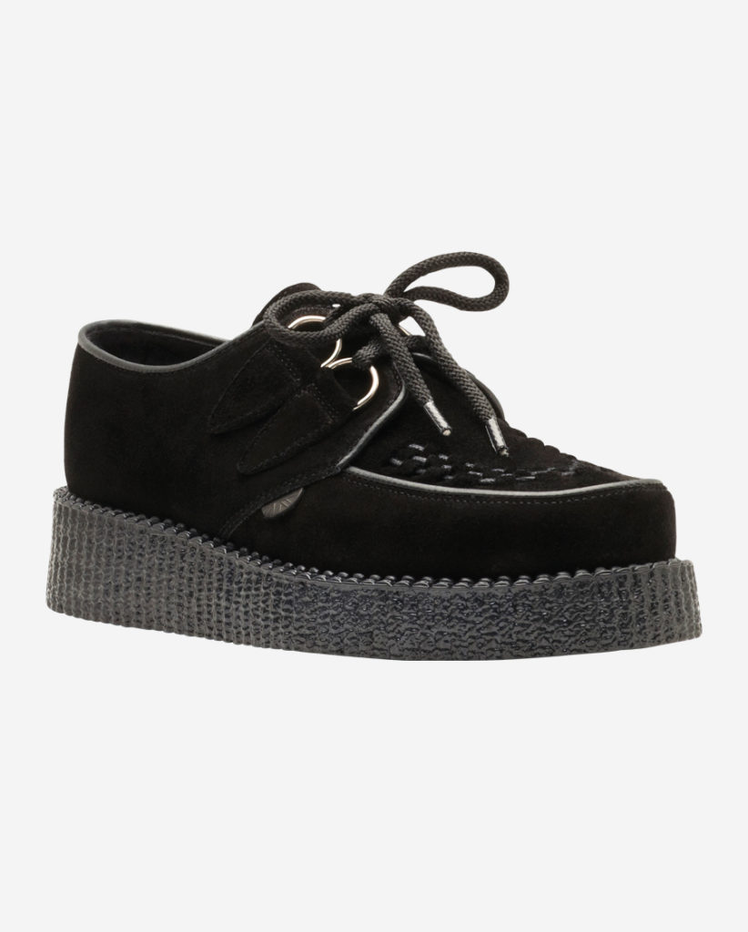 Creepers Wulfrun en suede Noir - Underground Shoes